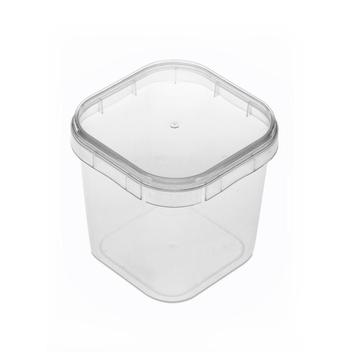Pote Plástico Quadrado com Lacre 220ml C/200 Potes Plastilânia ...