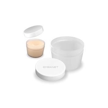 Pote Vazio 300ml Para Esfoliante Plástico Natural Redondo 100U ...