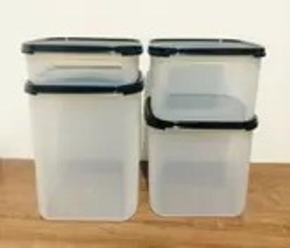 POTES TUPPERWARE Kit modulares Quadrado preto - Pote - Magazine Luiza
