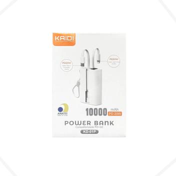 Power Bank 10.000 mAh Bateria Portátil com Cabo Tipo C e Lightning Ios ...