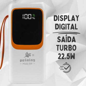 Power Bank 30.000mah Carregador Portátil Potente Com Display - Peining ...
