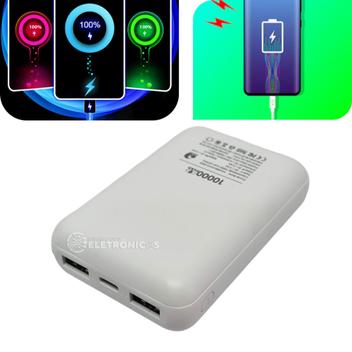 Power Bank Carregador Portátil 10.000mah Carregamento 37w MAX0533 - ITBLUE - Carregador Portátil ...