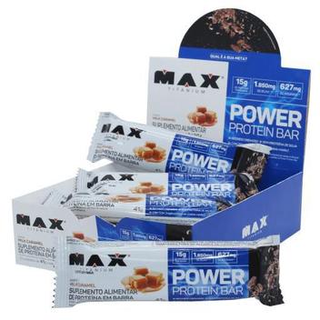 Power Protein Bar 12 Barras Proteina Caramelo De Leite 41G - Max ...