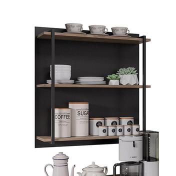Prateleira Industrial Tripla Cozinha Suspenso Painel Emi 70,5cm M12 - D ...