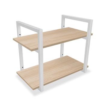 Prateleira Milazzo Nicho Design Industrial Branco e Jade - Genus Móveis ...