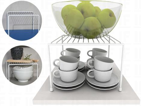 Prateleiras Organizador Mesinha 22cm 100% Aço Dicarlo - Organizador ...