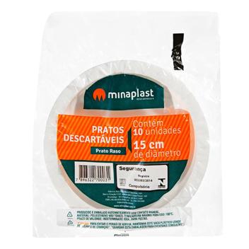 Prato 15 Raso Descartável Miniplast C/1000 Unidades - Genérico - Prato ...