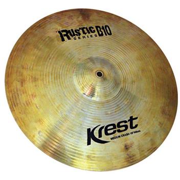 Prato De Bateria Krest Rustic B10 Ru16mc Medium Crash Ataque - Pratos de Bateria - Magazine Luiza