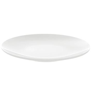 Prato de Sobremesa Porcelana Tramontina Leonora 19cm Branco Raso Cupê ...