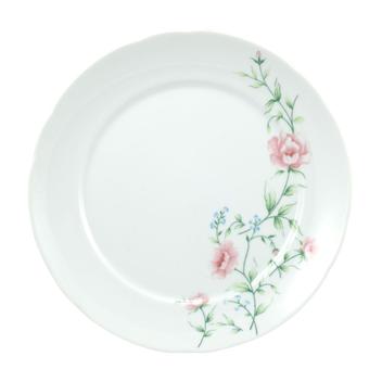 Prato Raso 26 cm Porcelana Real by Schmidt - Dec. Tereza 2347 - Prato ...