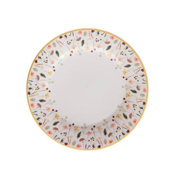 Prato Raso Cerâmica Ashley 24,2Cm Amarelo - Corona - Prato Raso ...