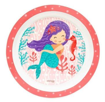 Prato Raso Infantil Clingo Sereia Microondas Freezer - Peças para ...