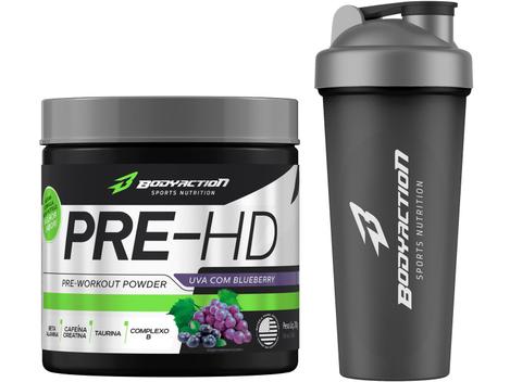 Pré Treino Com Creatina Pre Hd 200g + Coqueteleira Body Action ...