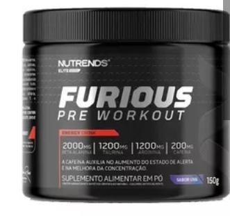 Pré Treino Furious Sabor Uva 150G - NUTRENDS - Pré Treino - Magazine Luiza