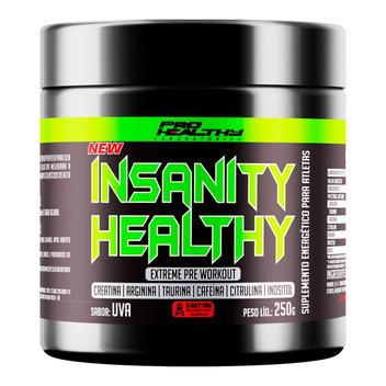 Pré Treino Insanity - Pote 250g Pó - Pro Healthy - Pro Healthy ...