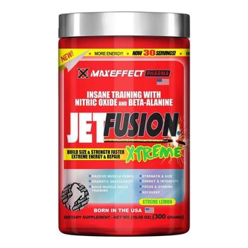 Pré Treino Jetfusion Xtreme 300G Extreme Lemon Max Effect - Max Effect Pharma - Pré Treino ...