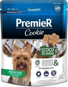 Premier cookie cães adultos porte pequeno coco e aveia 250g - Biscoito ...
