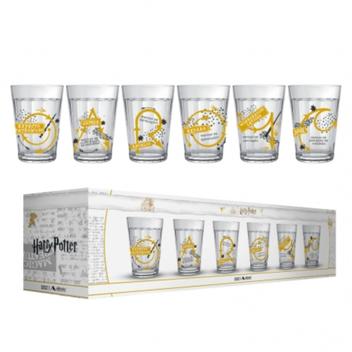 Presente Harry Potter Elementos Manual da Magia Kit com 6 Copos ...