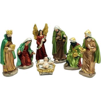 Presépio Natalino Nascimento De Jesus Estatueta 15cm 7 Peças - Genérico ...
