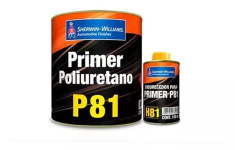 Primer Bi-Componente Automotivo Pu P81 800ml + Catalizador 100ml Lazzuril Sherwin-williams ...