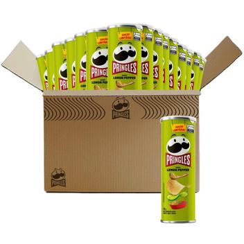 Pringles Tubo Lemon Pepper 105g C/ 18 Unidades - Pimenta - Magazine Luiza