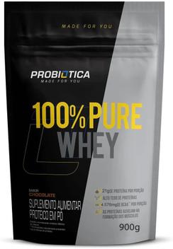 Probiótica 100% Pure Whey Nova Fórmula 900G Refil Chocolate - Whey ...