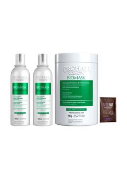 Prohall Kit Profissional Ultra Hidratante Biomask Máscara 1Kg + Shampoo ...