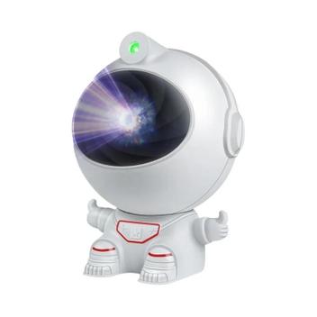 Projetor de Estrelas Astronauta com Controle Remoto - Luz Noturna LED ...