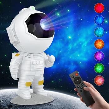 Projetor de Luzes Estrelas Galáxia com Controle Remoto Astronauta ...