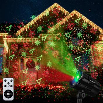 Projetor de Luzes Laser de Natal YMing com 5 Padrões - IP65 à Prova D ...