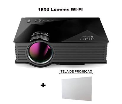 Projetor Led Portátil Uc68s Wifi 2200 Lumens Data Show Hdmi Tela - Unic ...