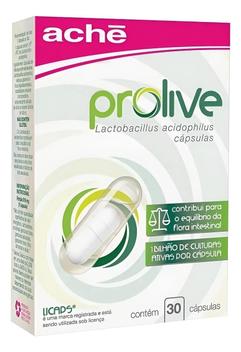 Prolive Suplemento Alimentar Probiótico 30 Cápsulas Sem Sabor - sem ...