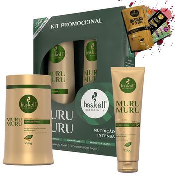 Promopack Haskell Murumuru 500ml Másc 900gr e Polpa 150gr - Kit de Tratamento para Cabelos ...