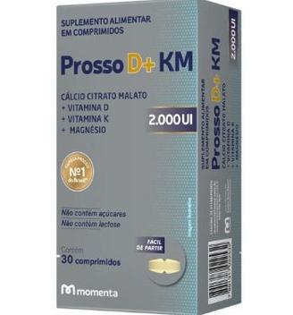 Prosso d+ km suplemento alimentar 2.000ui com 30 comprimidos - MOMENTA ...