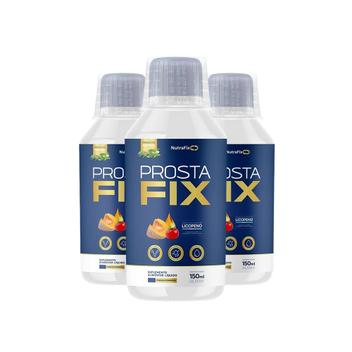 Prostafix Suplemento Alimentar Liquido Kit com 3 Frascos 150ml Original ...