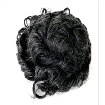 Prótese Capilar Masculina Híbrida 1B20 20x25 Austrália Transpiravel ...