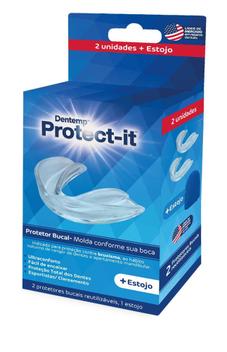 PROTETOR BUCAL ANTI BRUXISMO PROTECT IT 2un - Dentemp - Higiene e Conforto Nasal - Magazine Luiza