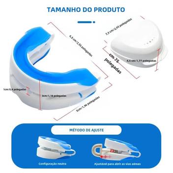 Protetor Bucal Anti-Ronco Ajustável - Para Bruxismo e Dormir Melhor ...