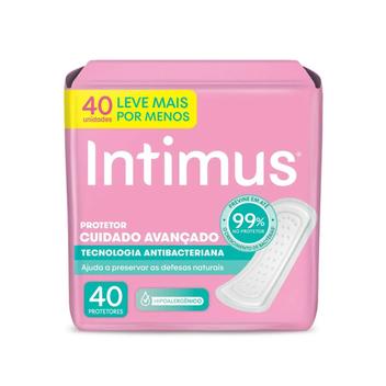 Protetor Diário Intimus Cuidado Avançado Tecnologia Antibacteriana 40 ...