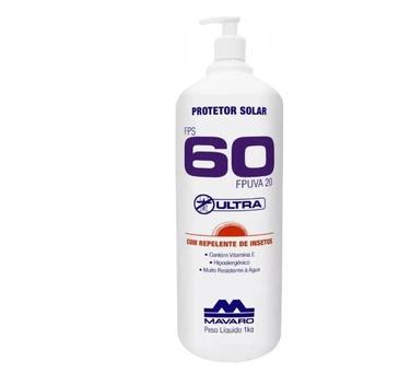 Protetor Solar 60 Fps Com Repelente Mavaro 1 Kg - Protetor Solar ...