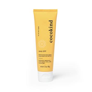 Protetor solar Cocokind Daily SPF 32 Óxido de zinco mineral sem perfume ...