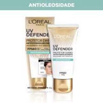 Protetor Solar Facial Antioleosidade L'Oréal UV Defender FPS 60 com 40g L'oreal 40g - Loréal ...