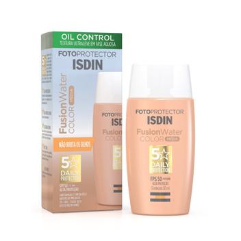 Protetor Solar Facial Foto Protector Fusion Water Cor Média ISDIN 50ml ...