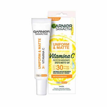 Protetor Solar Facial Hidratante Garnier Uniform & Matte Vitamina C ...