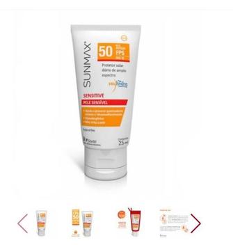Protetor Solar Facial Sunmax Sensitive Fps 50 25ml - Protetor Solar Facial - Magazine Luiza