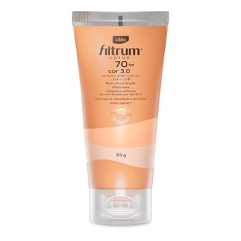 Protetor Solar Filtrum Color FPS70 Cor 3.0 50g - Protetor Solar Facial ...