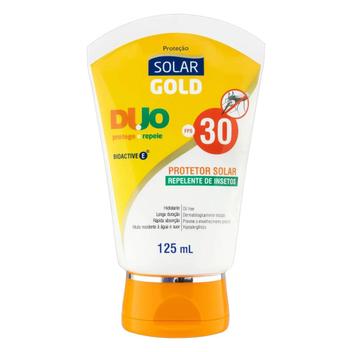 Protetor Solar FPS 30 c/ Repelente 125ml - Solar Gold - Protetor Solar ...