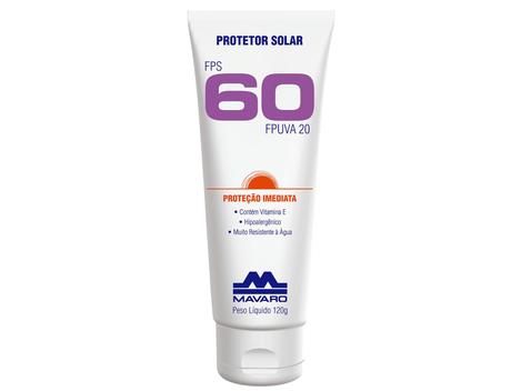 Protetor Solar Fps 60 120g Mavaro - Protetor Solar - Magazine Luiza