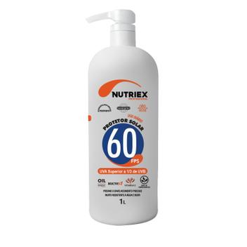 Protetor Solar FPS 60 1l Nutriex Profissional - Protetor Solar ...