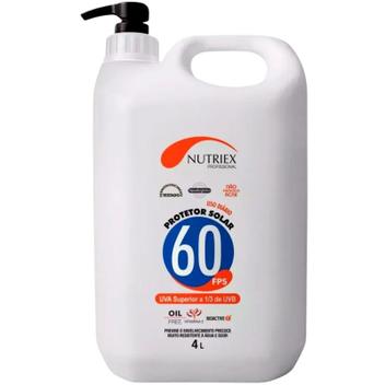 Protetor Solar FPS 60 Corporal Profissional 4 L Nutriex - Protetor ...